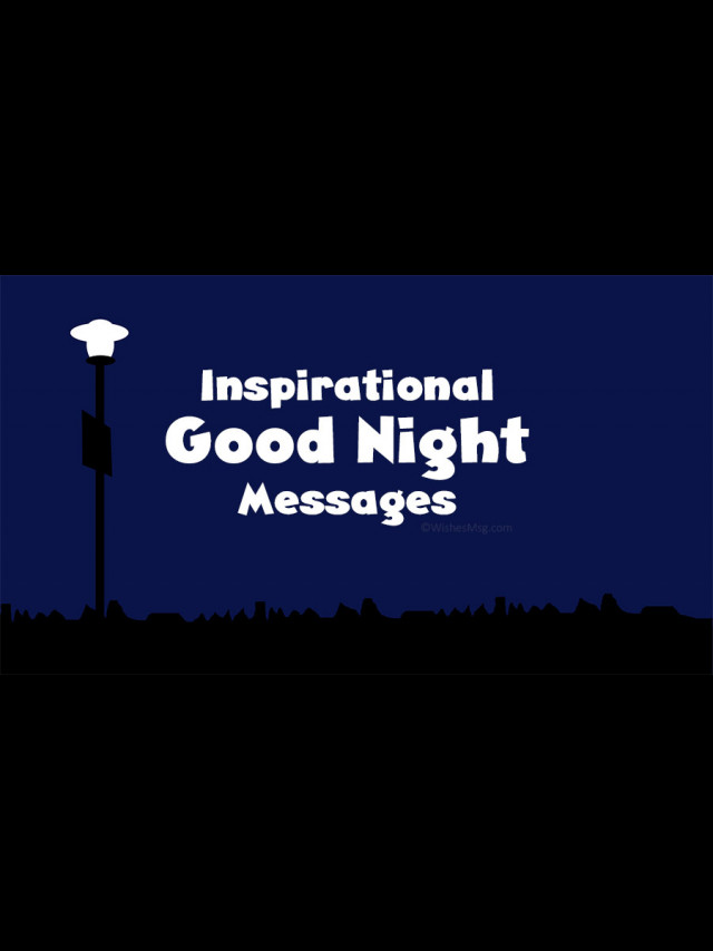 Inspirational Good Night Messages and Quotes