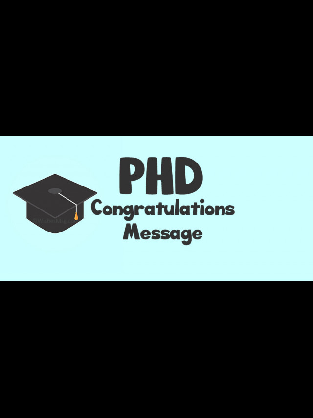 Congratulations Messages for PhD or Doctorate Degree